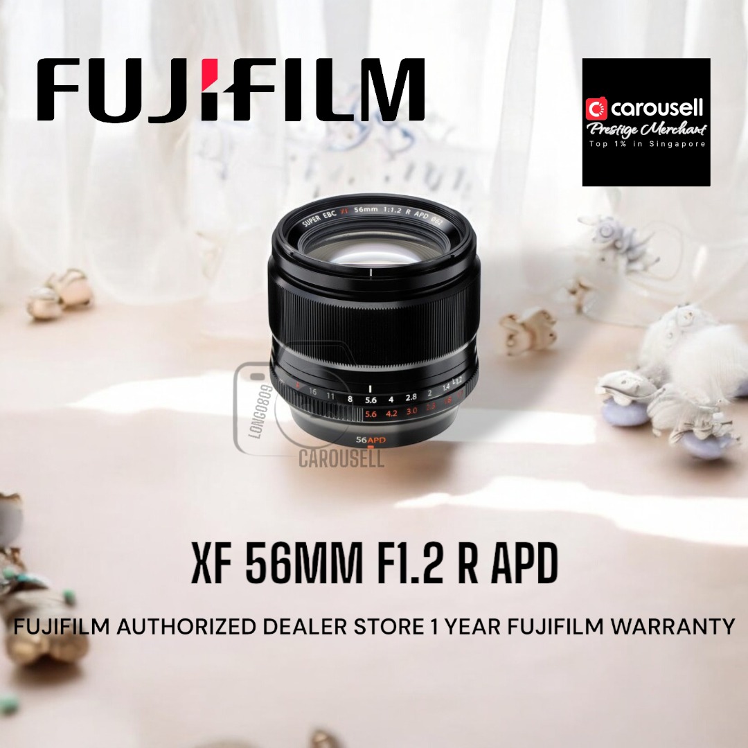 FUJIFILM XF 56MM F1.2 R APD/FUJI XF 56 F1.2/FUJI XF56MM/XF56, Photography, Lens & Kits on Carousell