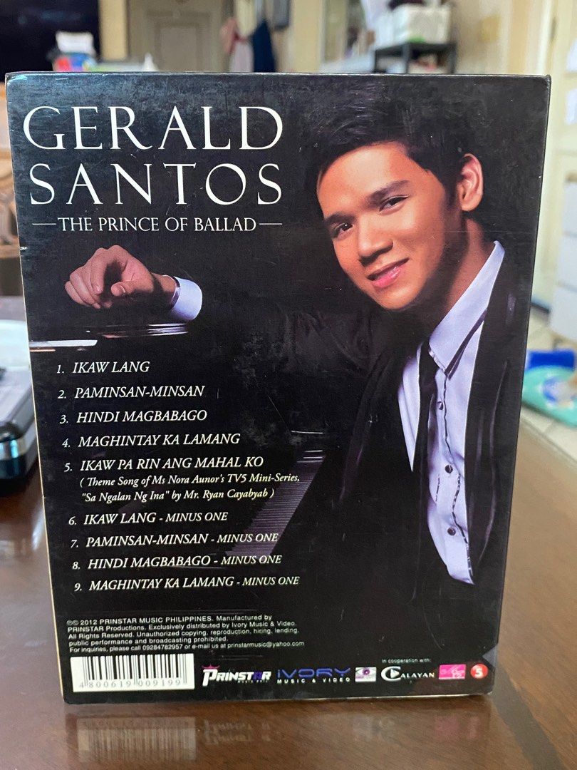 Gerald Santos - THE PRINCE OF BALLAD - An OPM Revival Collection Original Music Album Signed CD ...