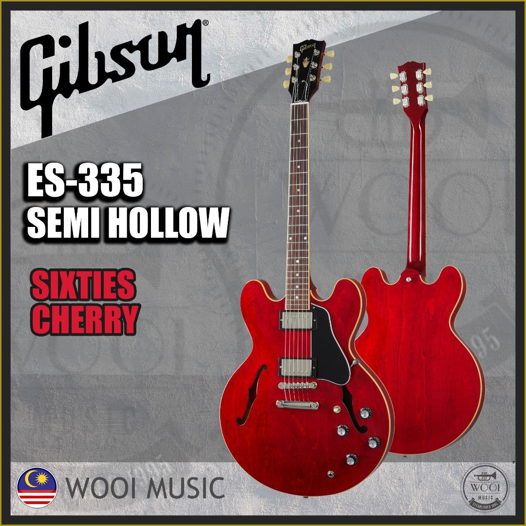 Gibson ES-335 Semi Hollow Body Electric Guitar - ES335 - Sixties Cherry ...