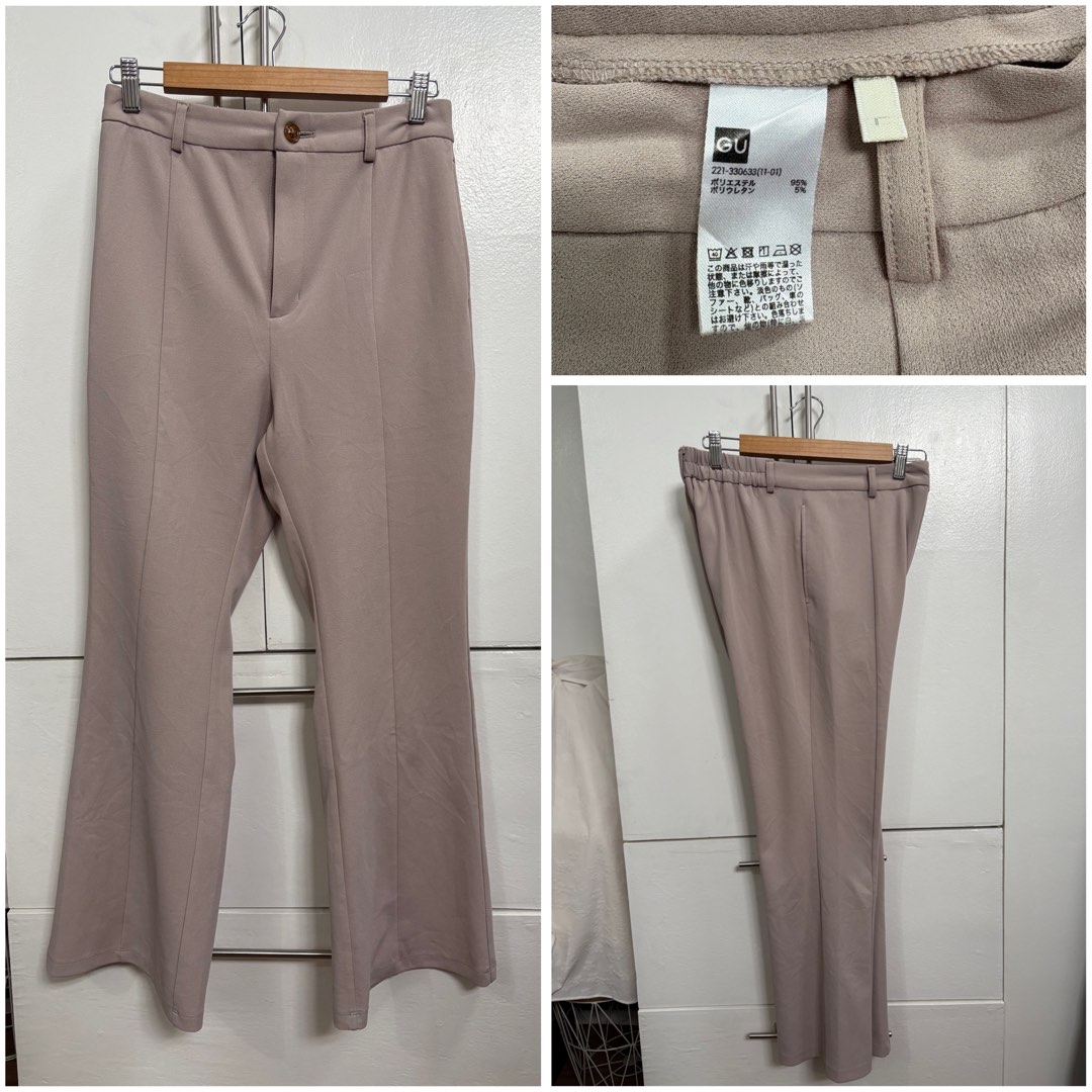 GU by Uniqlo Flare Pants, Women's Fashion, Bottoms, Other Bottoms on ...