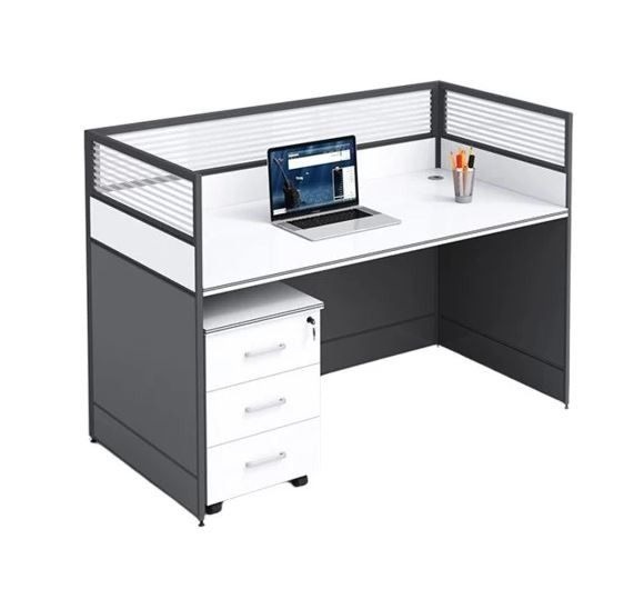 H601 Executive Workstation,with high partition, with pedestal Home ...
