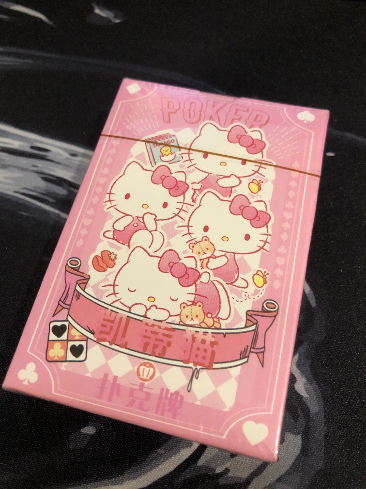 Hello Kitty playing cards, Hobbies & Toys, Toys & Games on Carousell