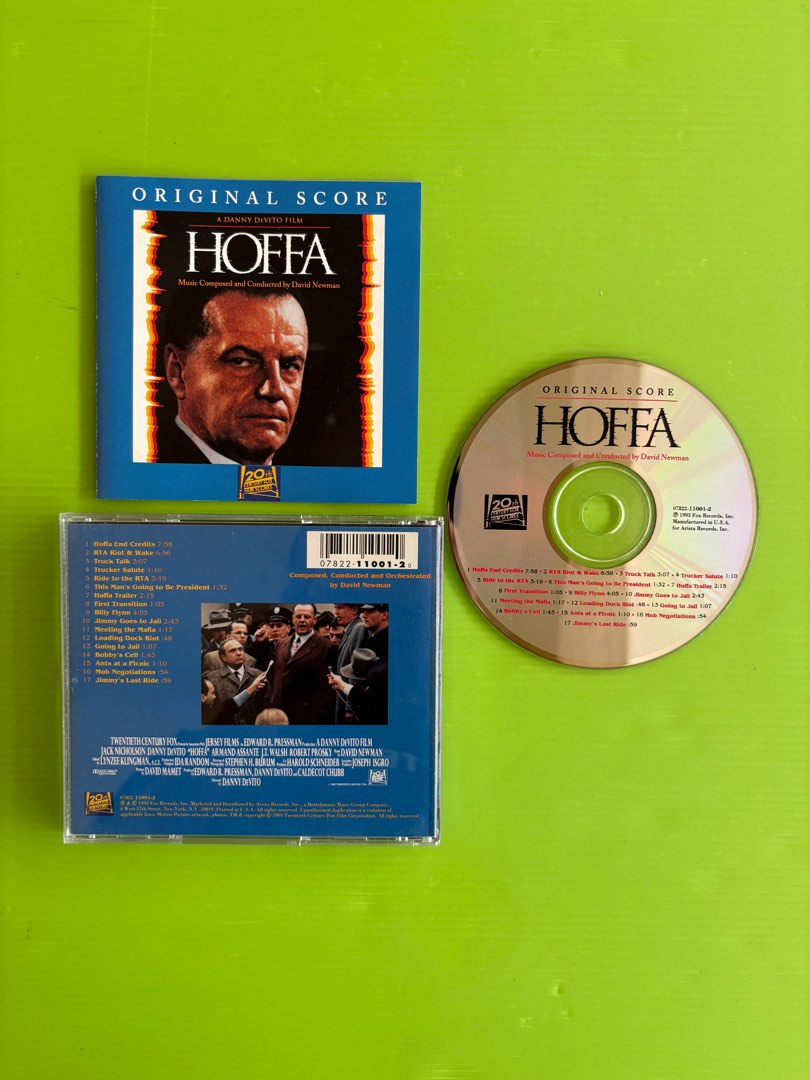 Hoffa Original Score Film OST Album CD, Hobbies & Toys, Music & Media ...