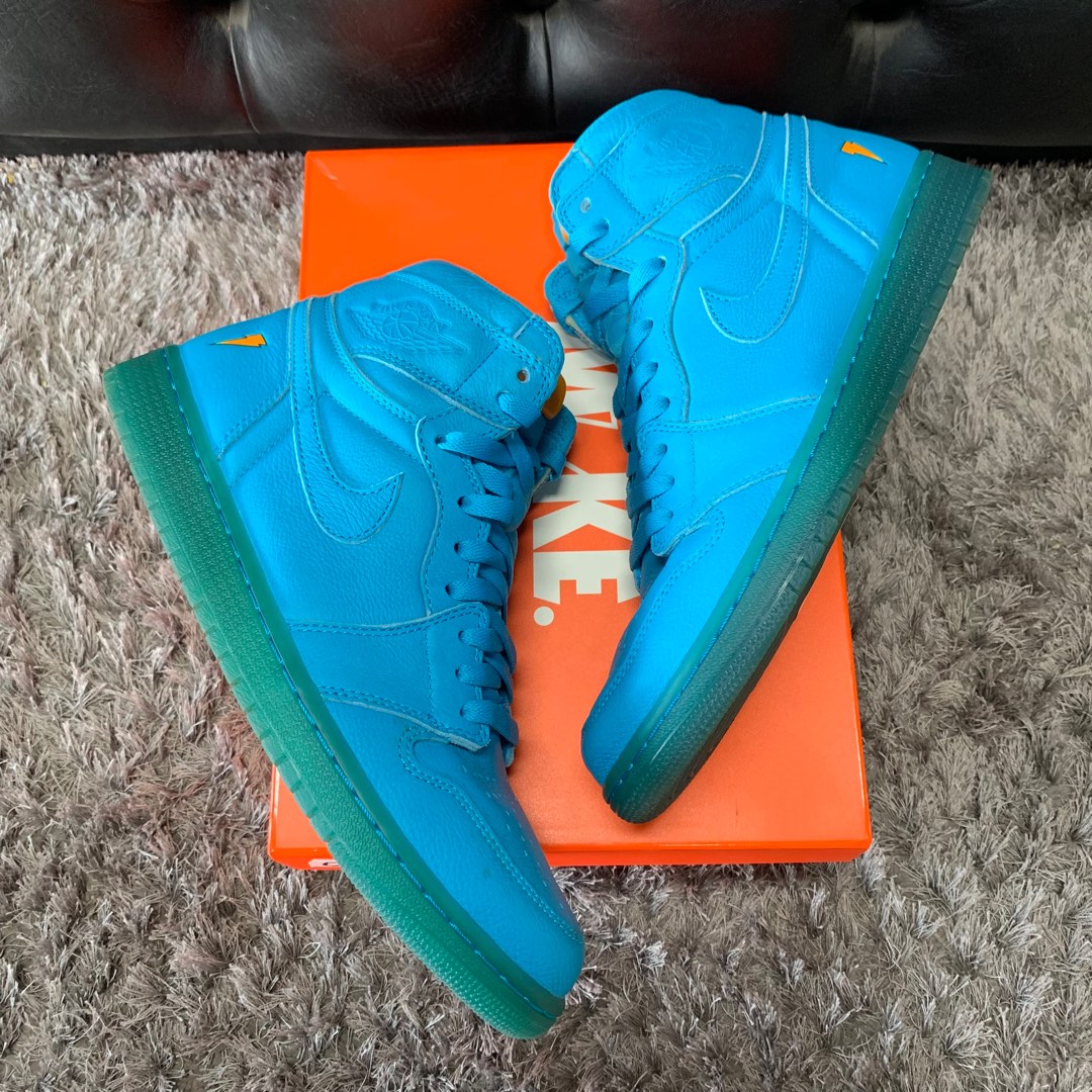 Jordan 1 High Gatorade Blue, Men's Fashion, Footwear, Sneakers on Carousell