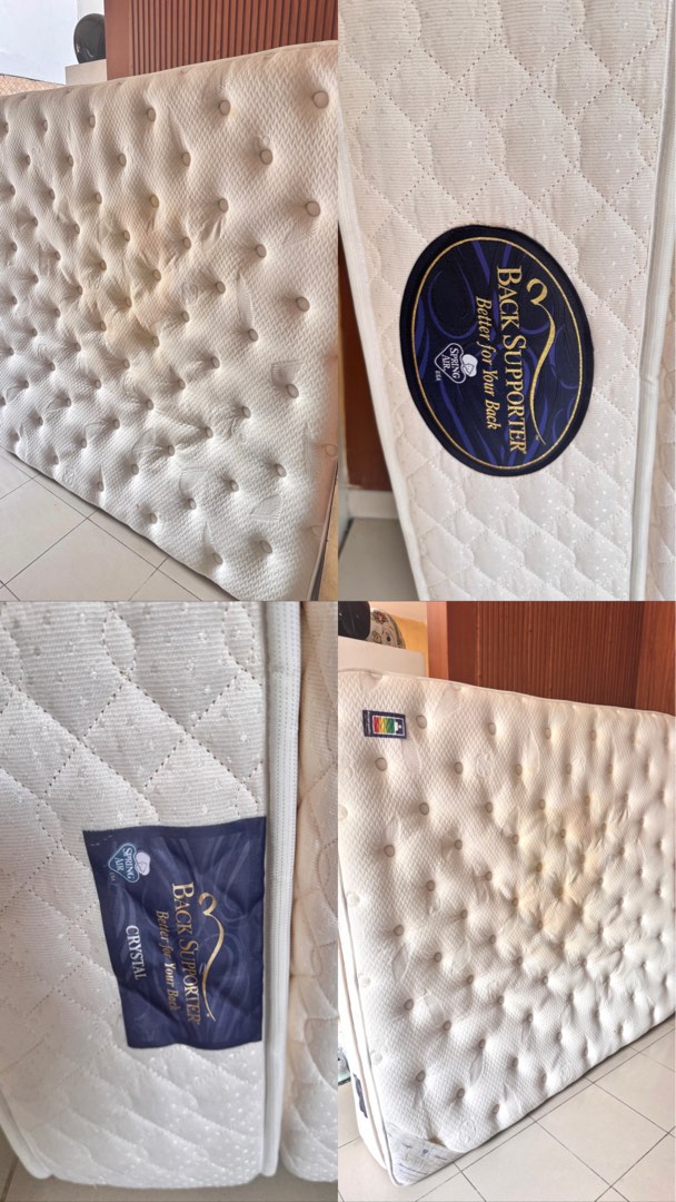 SPRING AIR - kasur crystal back supporter ukuran 180x200 bed preloved ...