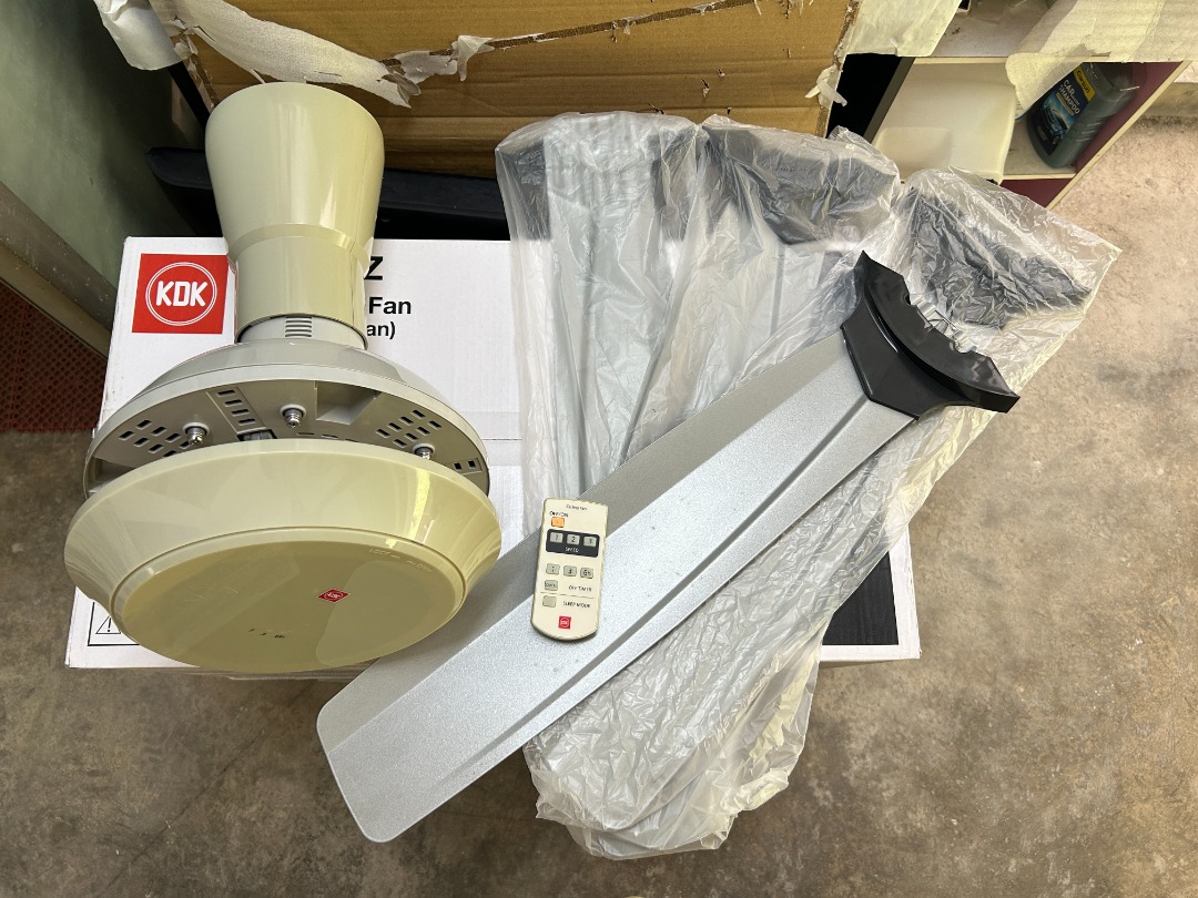 KDK Remote Control 4xBlades Ceiling Fan, Furniture & Home Living ...