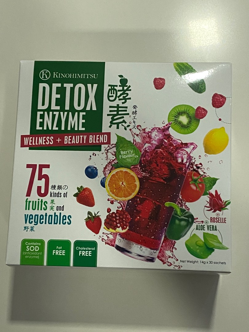 Kinohimitsu Detox Enzyme 30 sachets x 14g, Health & Nutrition, Health ...