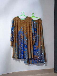 Baju kurung Raya 2025 Embun Theins - Jet Black, Women's Fashion ...