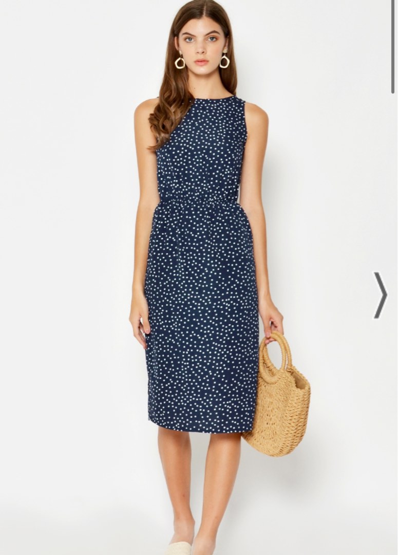 LAB Mello Tieback Polka dot Dress (Love and Bravery), Women's Fashion ...