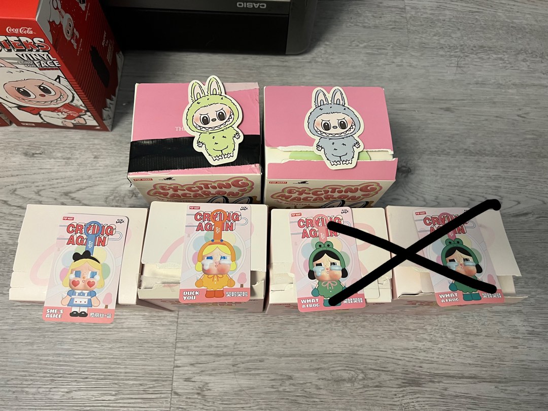 Labubu crying baby pop mart, 興趣及遊戲, 玩具 & 遊戲類 - Carousell