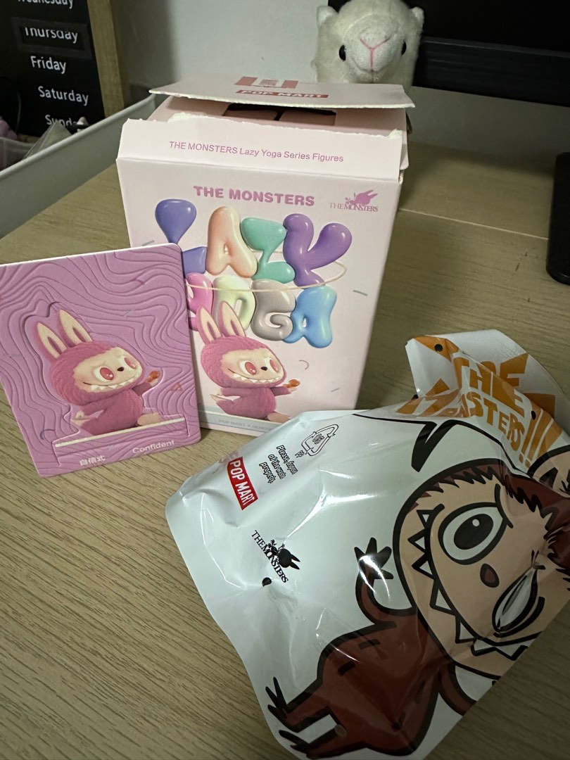 Lazy Yoga Labubu - Confident, Hobbies & Toys, Toys & Games on Carousell