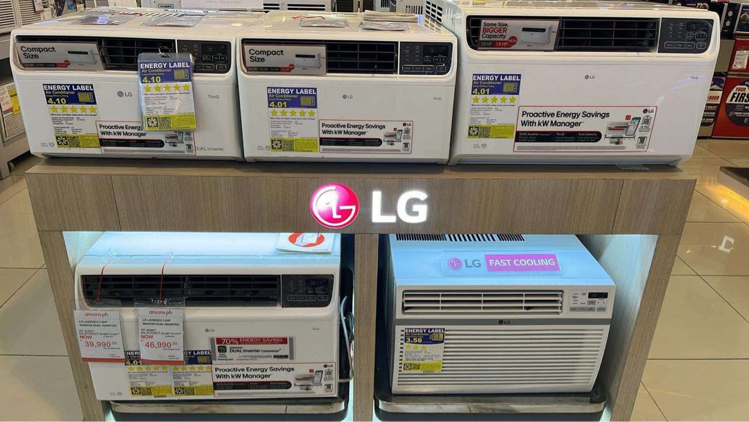 LG WINDOW TYPE INVERTER AIR CONDITIONER, TV & Home Appliances, Air ...