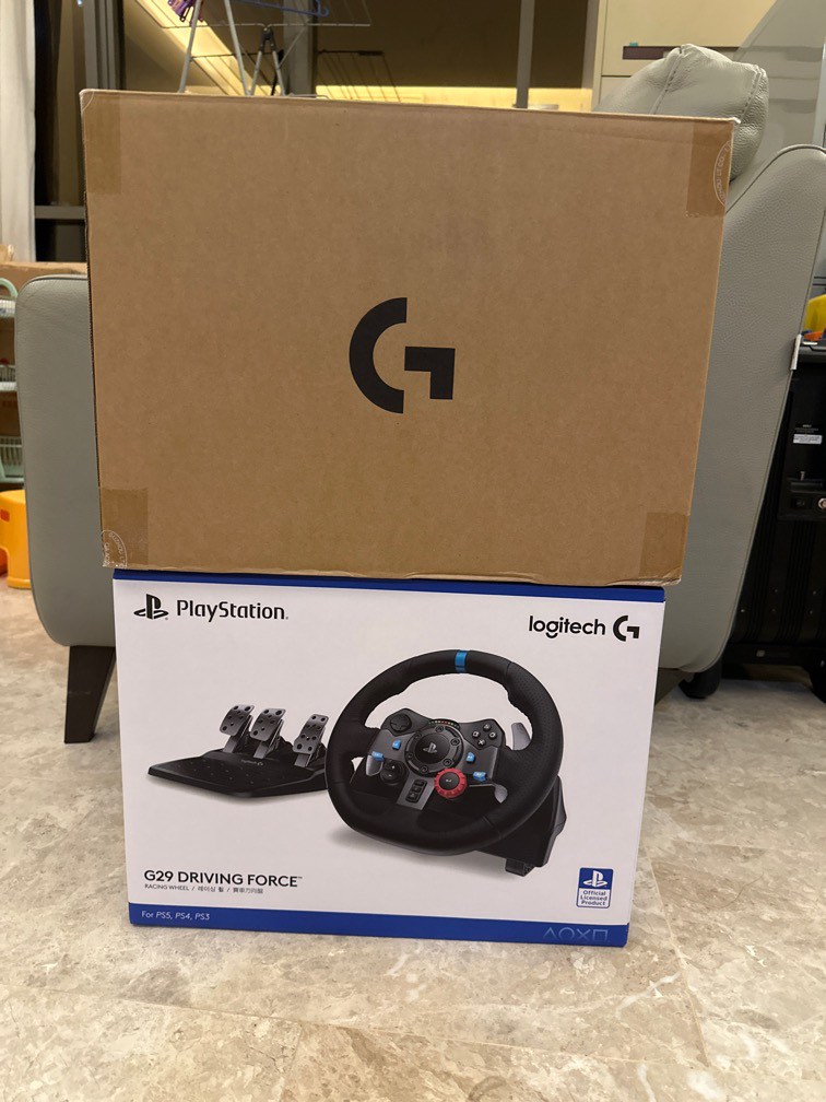 Logitech G29 Driving Force (FOR PS5, PS4, PS3 and PC), Video Gaming ...