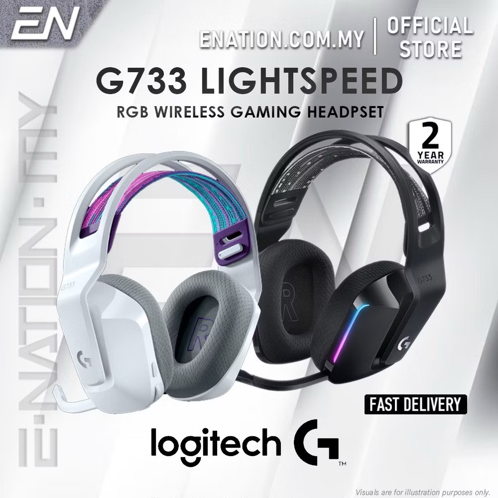 Logitech G733 Lightspeed Wireless Gaming Headset with Suspension ...