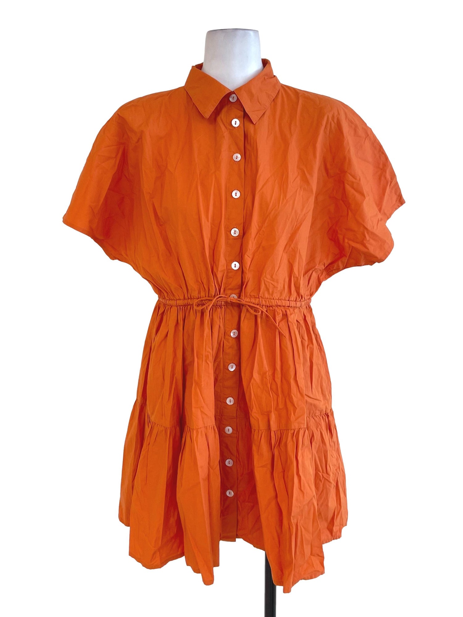 Mango Orange Shirt Dress, Women's Fashion, Dresses & Sets, Dresses on ...