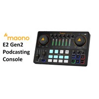 MAONO AME2 Gen 2 Maonocaster Live Streaming & Portable Podcast Console / Soundcard AM - E2 Mark ...