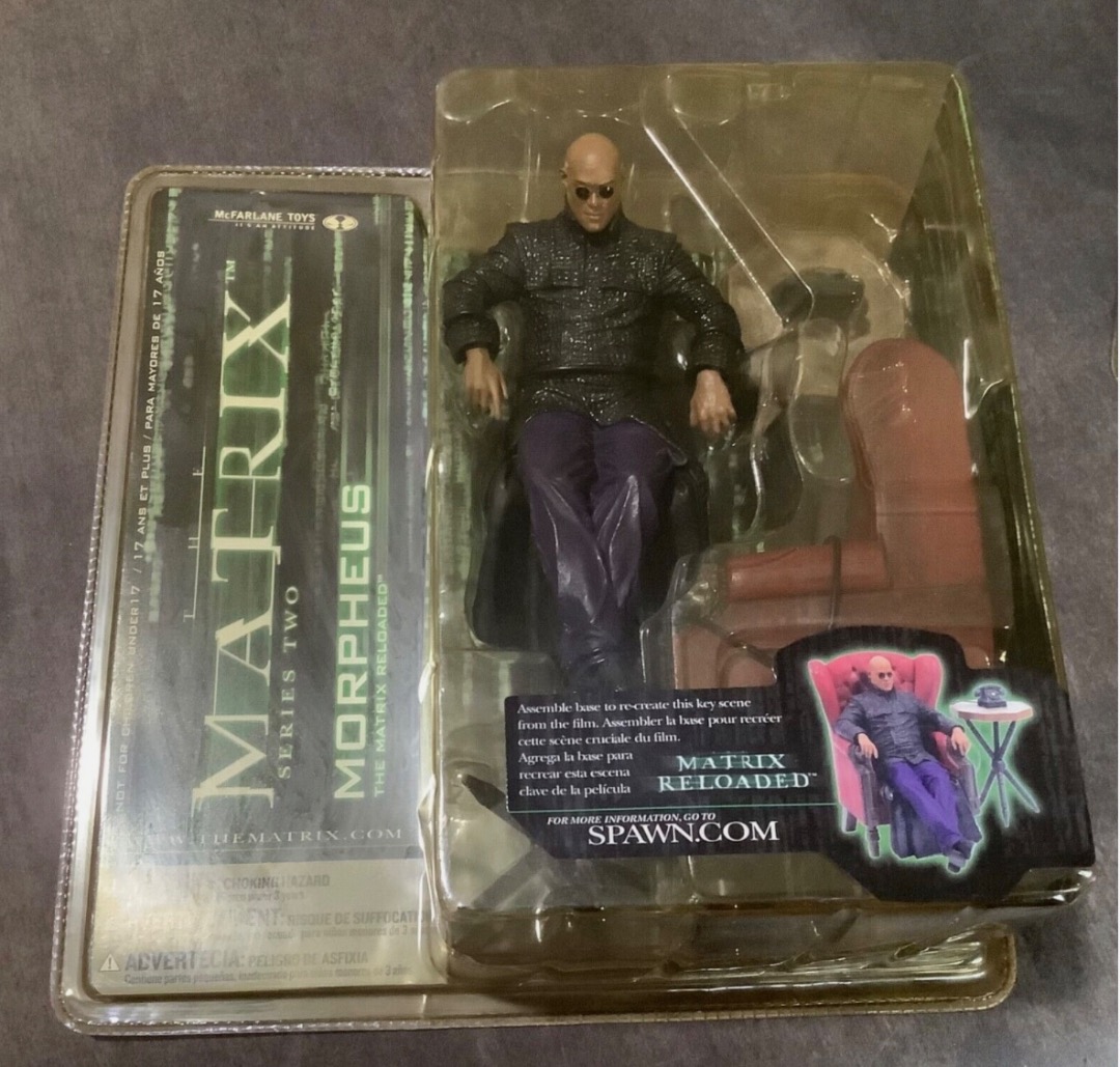 Mcfarlane Matrix reloaded series two MORPHEUS with chair figure ...