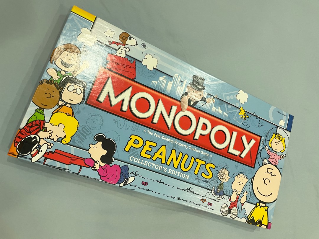 Monopoly Peanuts Collectors Edition Charlie Brown 2010 Parker Brothers ...