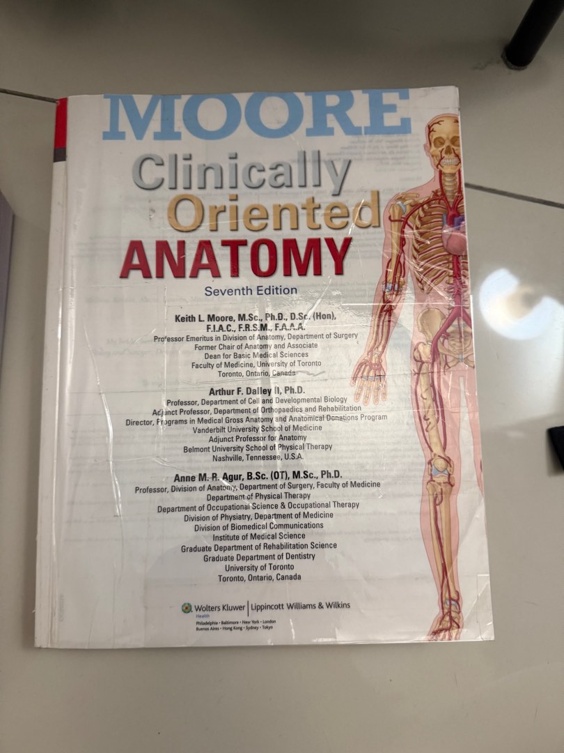 Moore Clinically Oriented Anatomy 7th Edition, Hobbies & Toys, Books ...