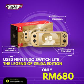 Nintendo switch lite THE LEGEND OF ZELDA EDITION, Video Gaming, Video ...