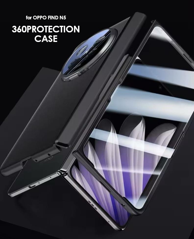OPPO FIND N5 360PROTECTION Case built with Tempered Glass Camera ...
