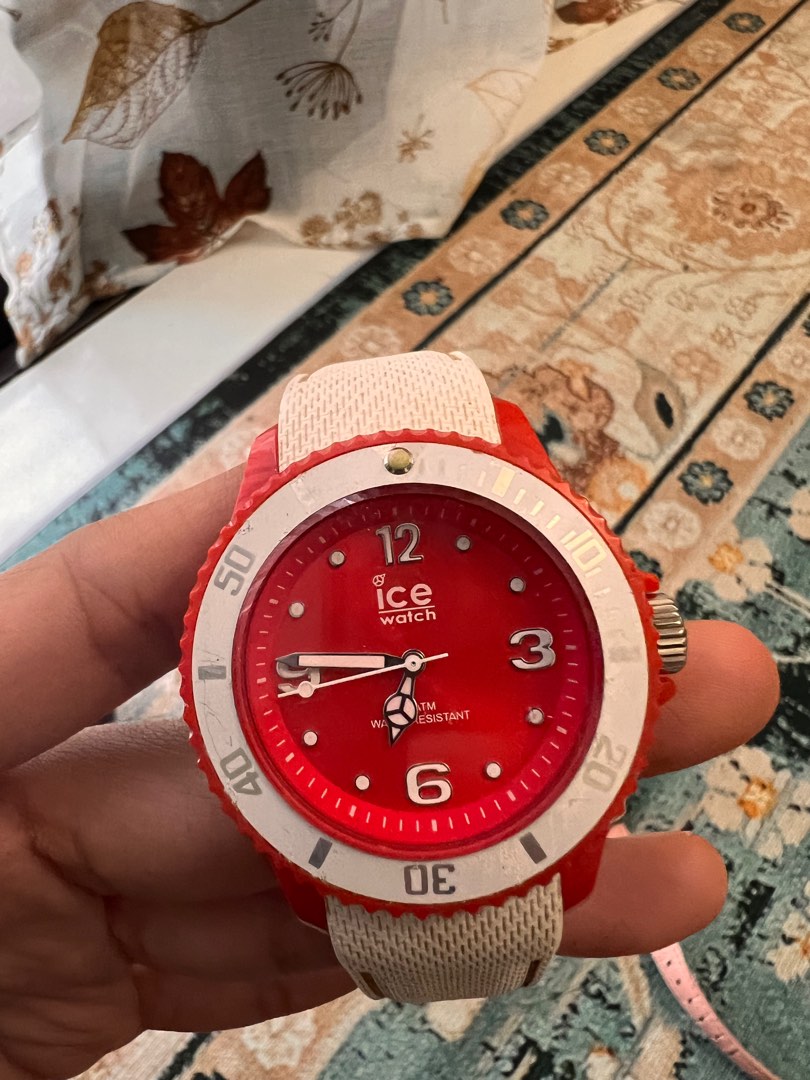 ICE WATCH Original LE White Red, Men's Fashion, Watches & Accessories ...