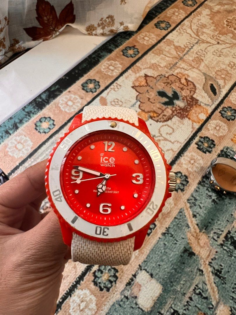 ICE WATCH Original LE White Red, Men's Fashion, Watches & Accessories ...
