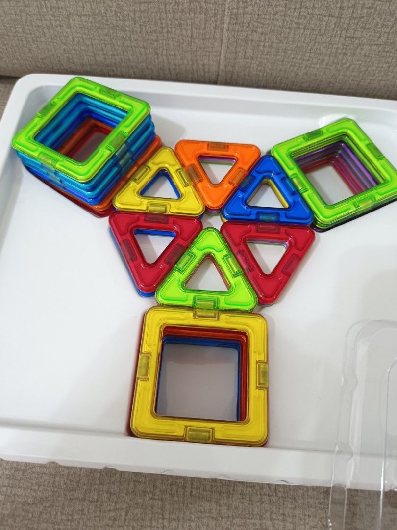 Original magformers magnetic tiles with box and manual book 30pcs ...