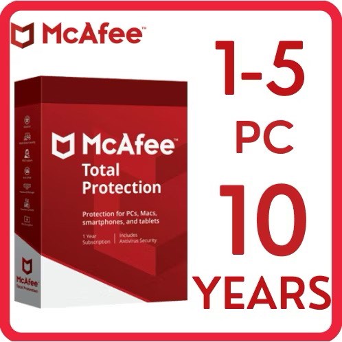 ORIGINAL MCAFEE TOTAL PROTECTION 2025! 30 DAYS WARRANTY! 10 YEARS ...