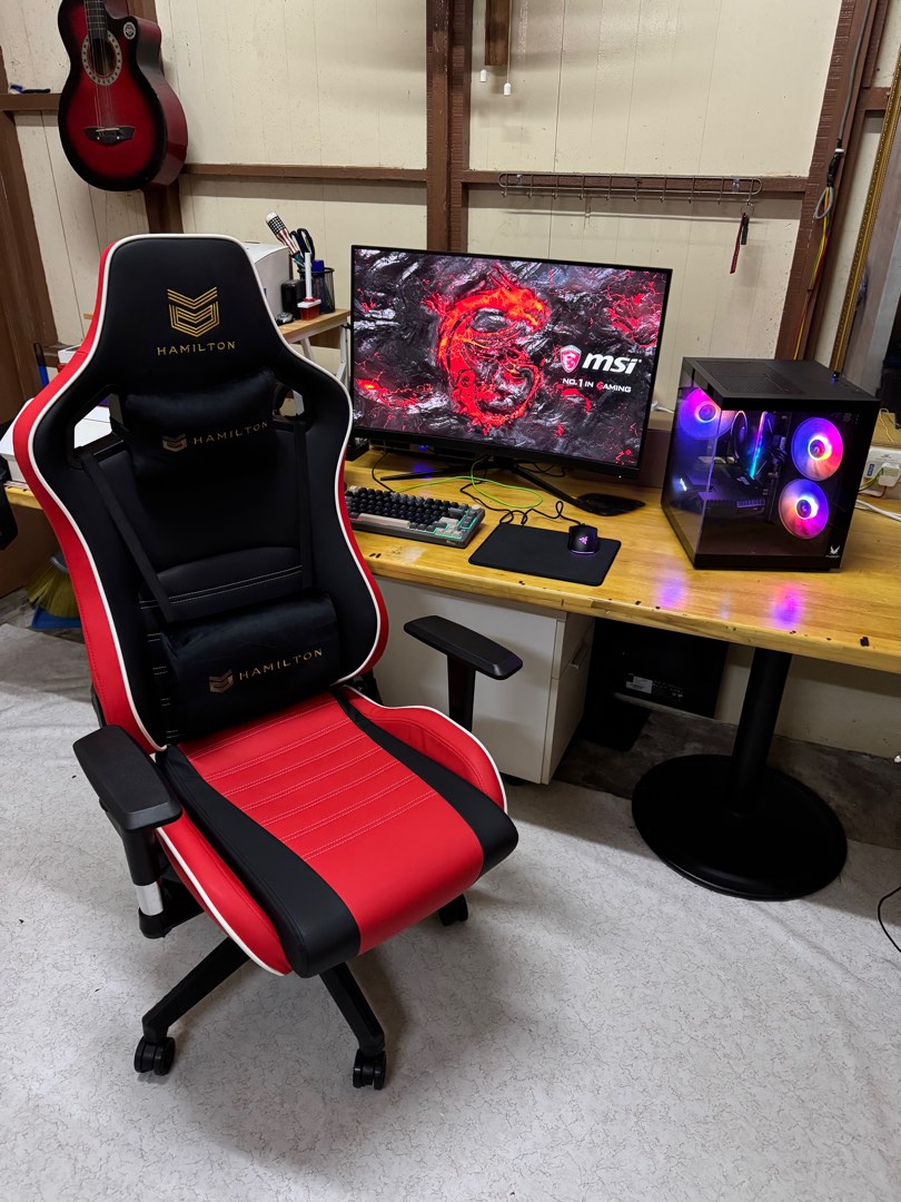 PC Gaming Ryzen 5-5600, RTX 3070, Monitor MSI G32C4X, Hamilton chair ...