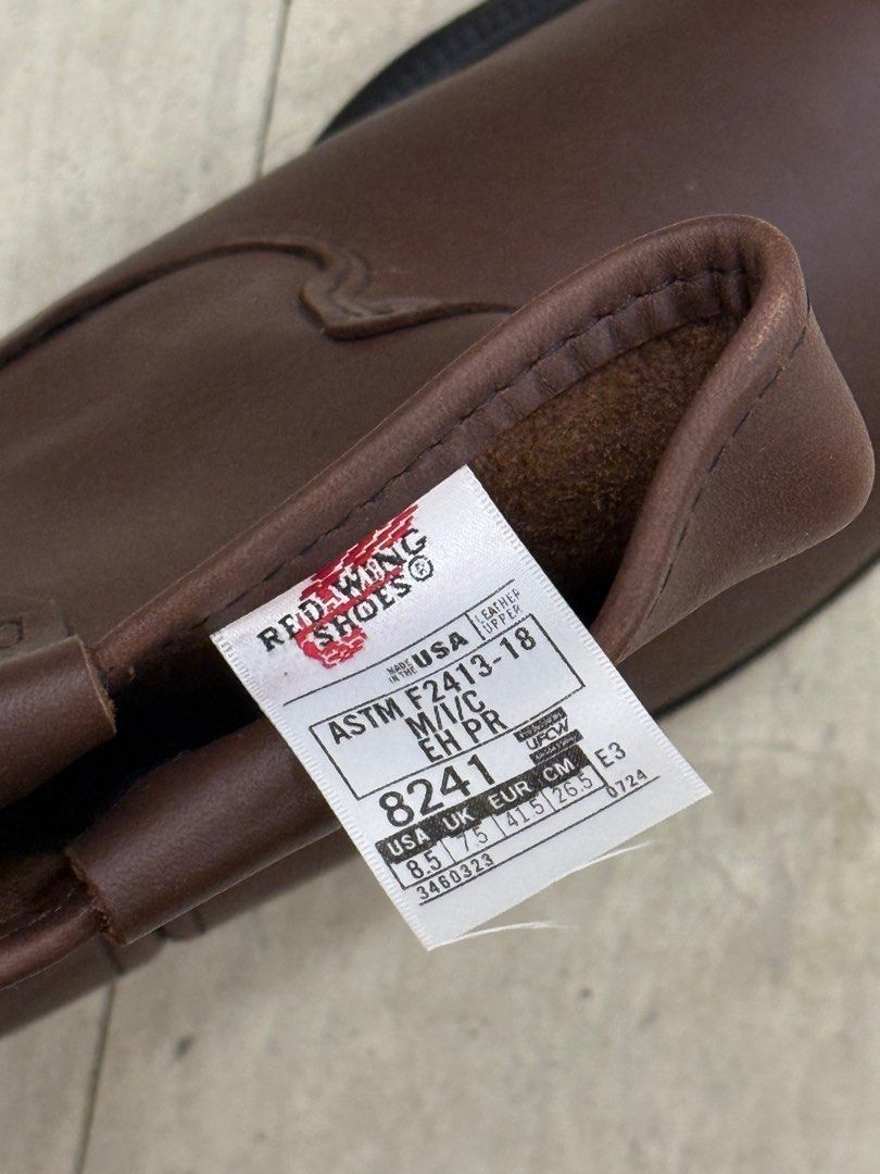 PECOS Red Wing Safety Shoes, Men's Fashion, Footwear, Boots on Carousell