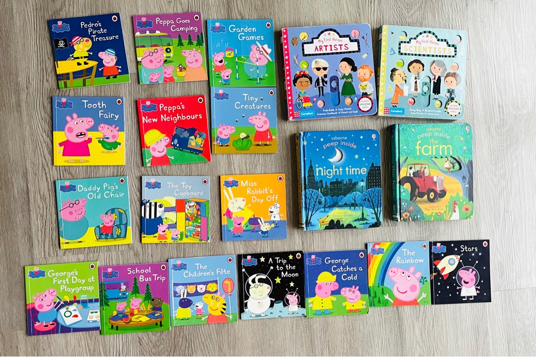 Peppa Pig Book + Usborne Peep Inside + My First Heroes, Hobbies & Toys ...