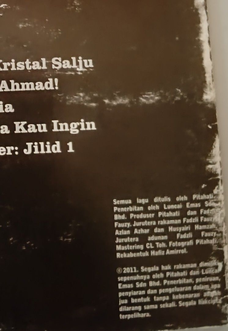Pitahati ( 1st Press) CD kaset cassette tape vinyl player Indie ...