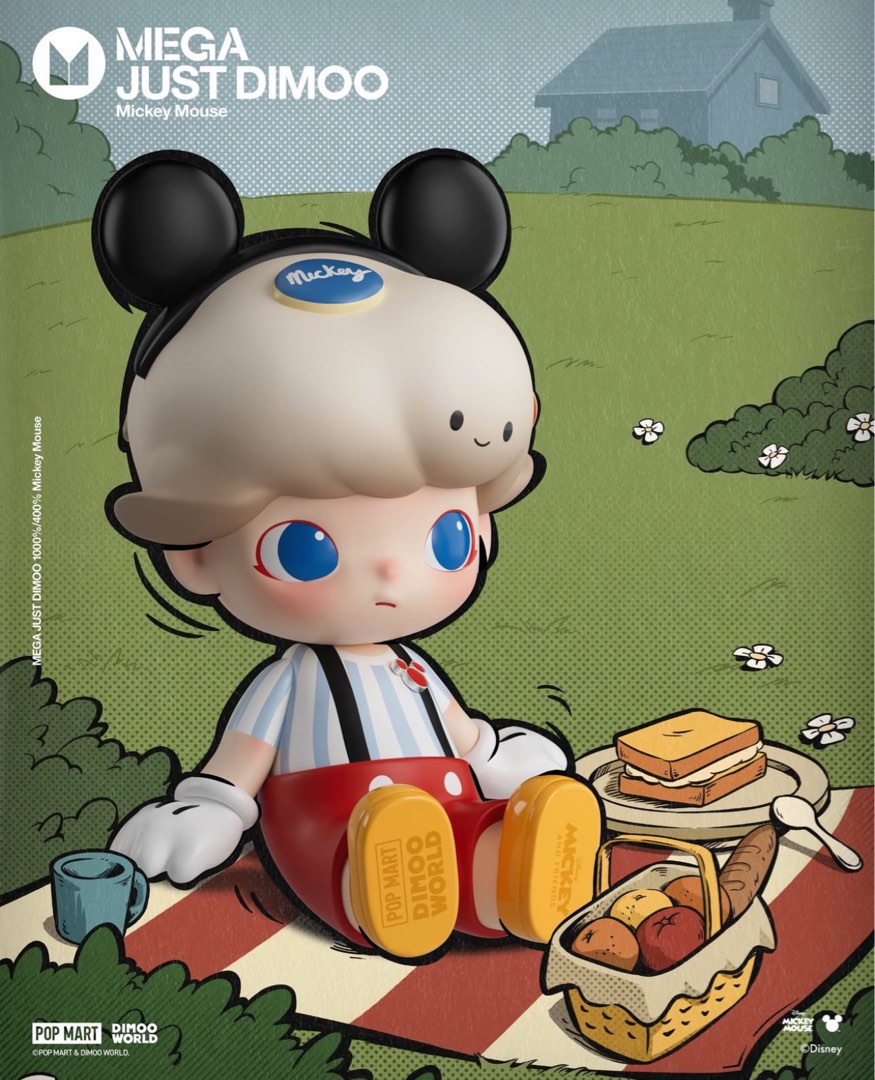 PO: Popmart Mega Just Dimoo Mickey Mouse 400% / 1000%, Hobbies & Toys ...