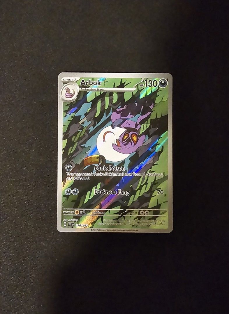 Pokemon card - Arbok English Illustration Rare Temporal Forces, Hobbies ...