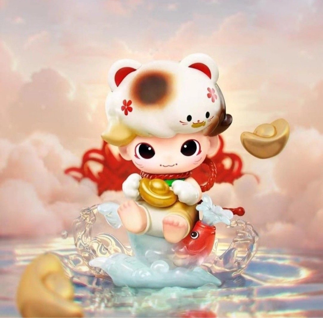 Popmart Dimoo Weaving Wonders - SUPER RARE FORTUNE CAT, Hobbies & Toys ...