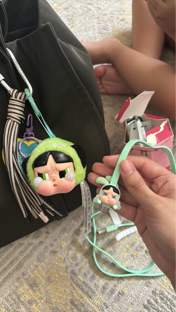 popmart x crybaby powerpuff girls cable kabel charger type c bunny ...