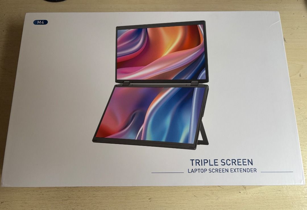 Portable 15.6-inch dual-screen folding display. Screen size: 15.6 ...