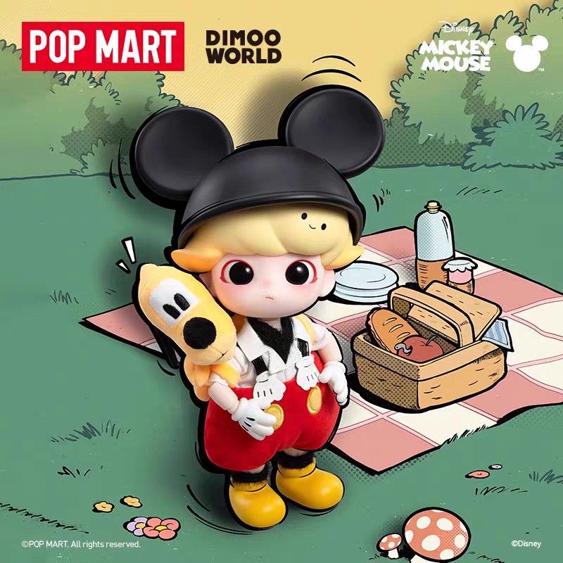 Preorder - Pop Mart popmart Popmart Disney Mickey Mouse with Pluto 1/8 ...