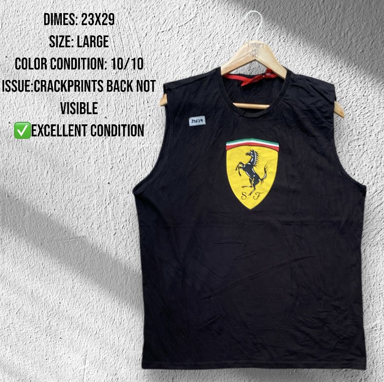 Puma Ferrari Sando, Men's Fashion, Tops & Sets, Tshirts & Polo Shirts ...