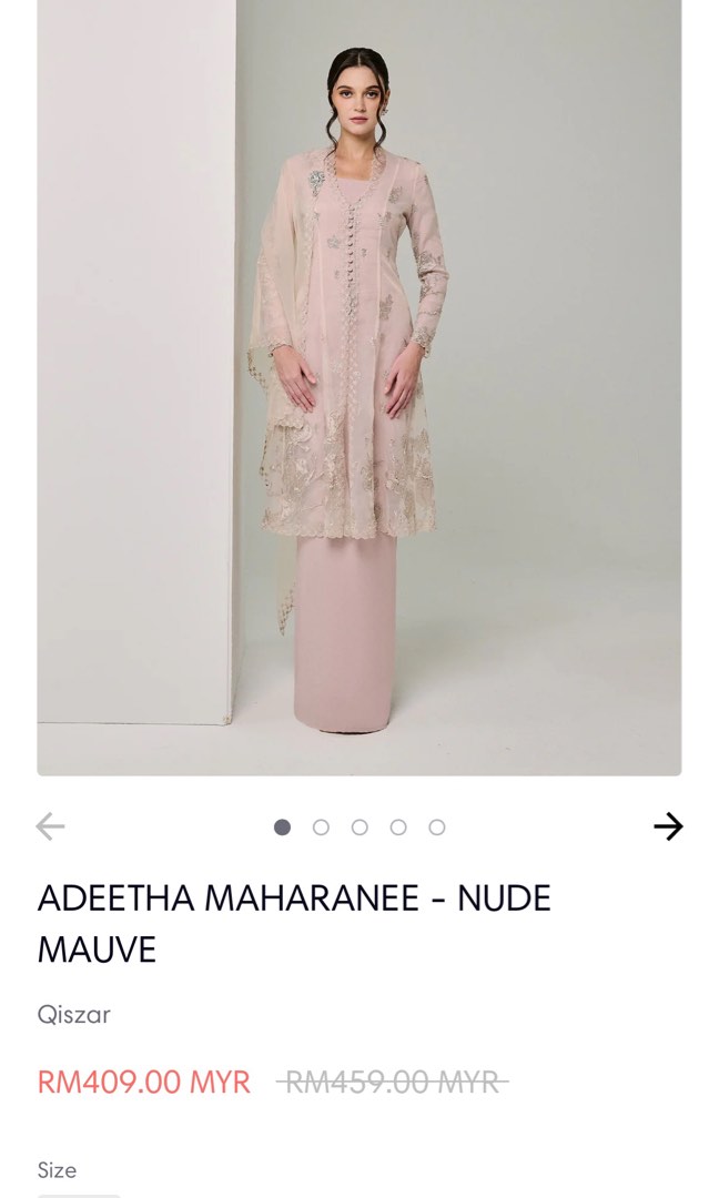 QISZAR ADEETHA MAHARANEE XXL, Women's Fashion, Muslimah Fashion, Dresses on Carousell
