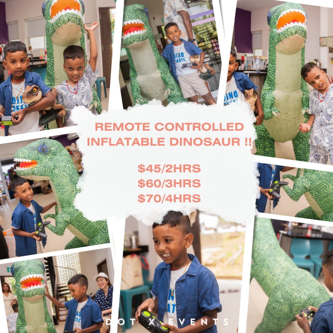 Remote Controlled Inflatable Dinosaur for Kids Birthday Parties ...