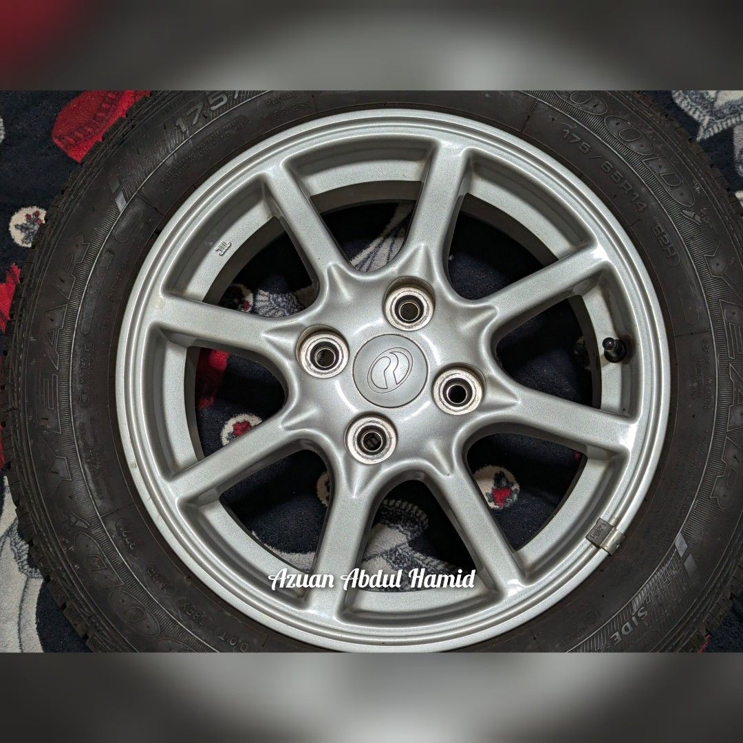 Rim 14 inci Original Perodua Axia Bezza Myvi, Auto Accessories on Carousell