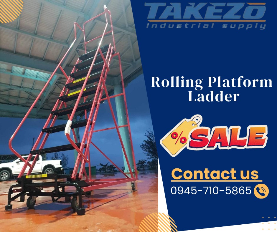 Rolling Platfrom Ladder, Commercial & Industrial, Construction ...