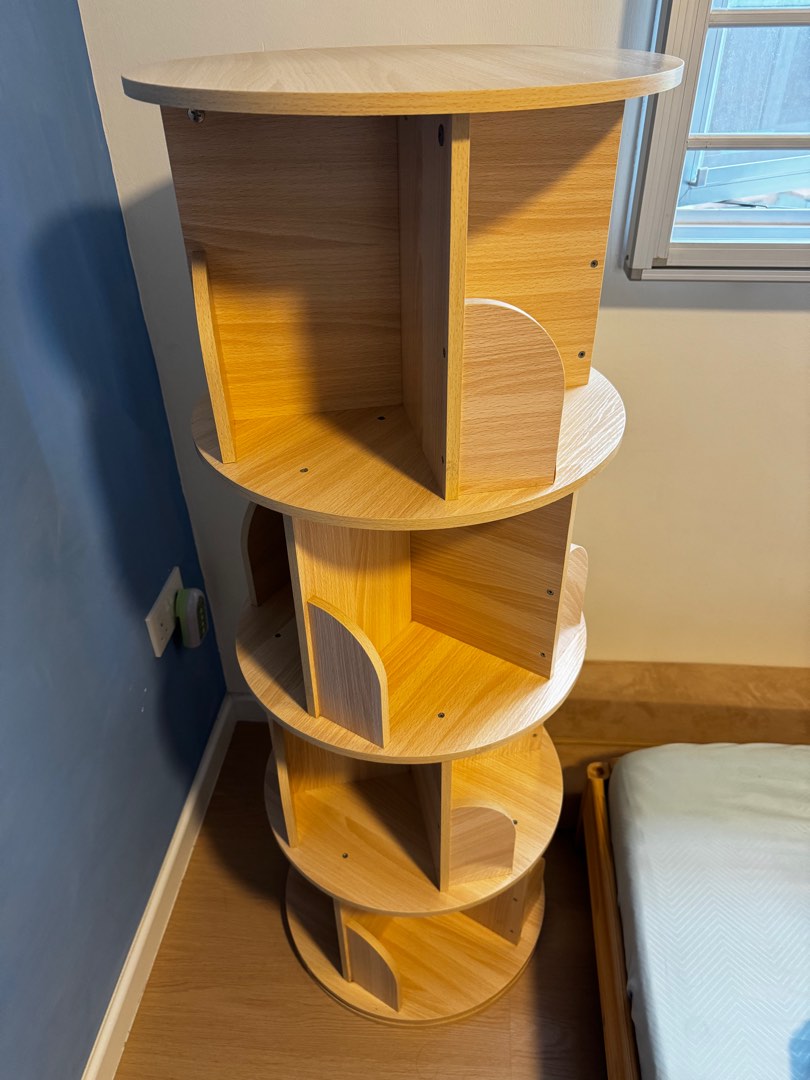 Rotating Shelves (4 tiers), Furniture & Home Living, Furniture, Shelves ...