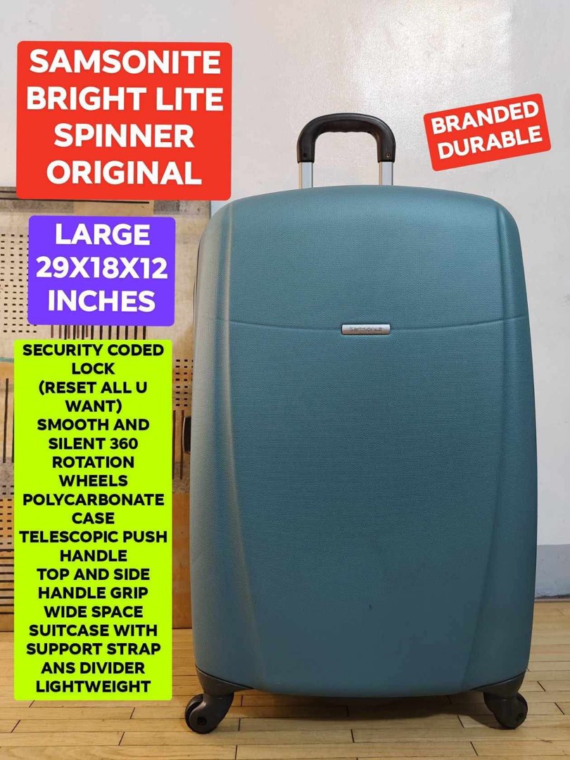 SAMSONITE BRIGHT LITE SPINNER ORIGINAL LARGE SIZE LUGGAGE, Hobbies ...