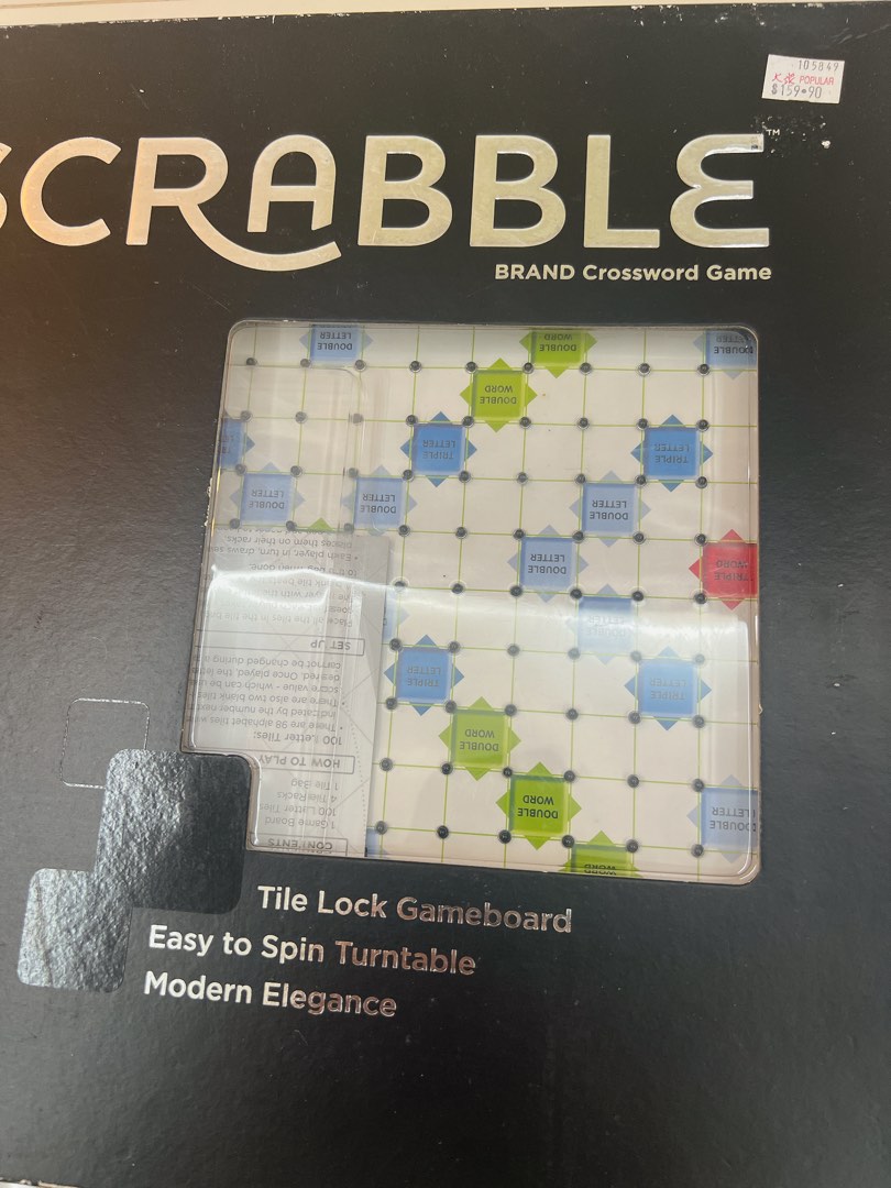 Scrabble game box, Hobbies & Toys, Toys & Games on Carousell