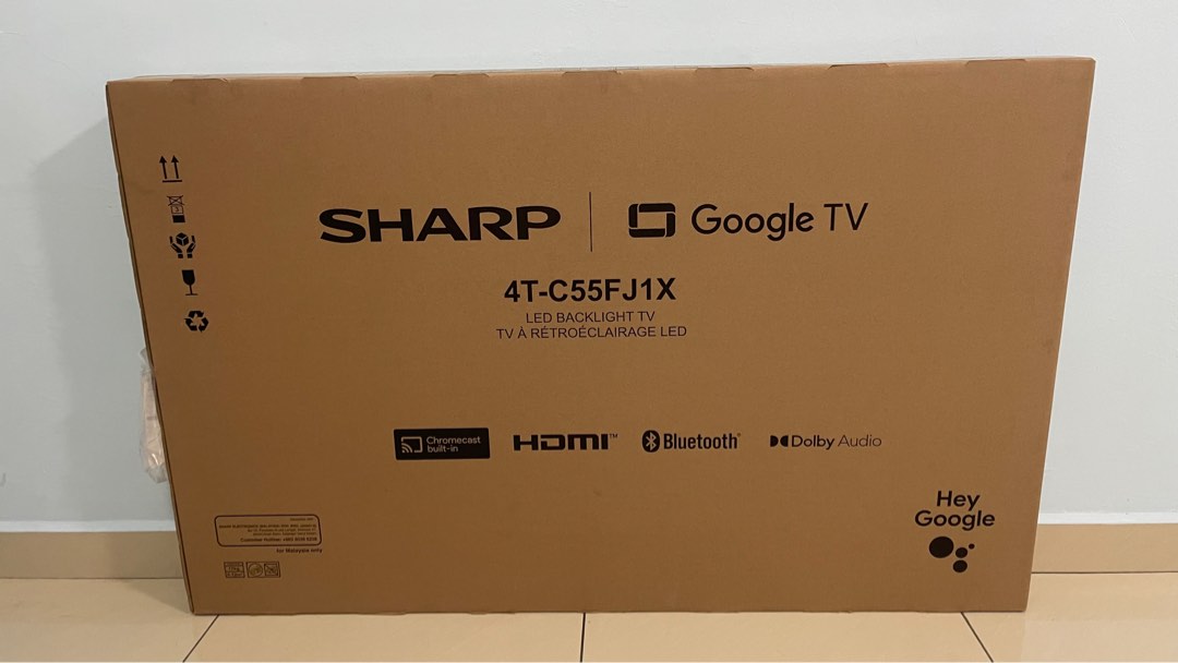 SHARP 55 Inch 4K UHD Google TV - 4TC55FJ1X, TV & Home Appliances, TV ...