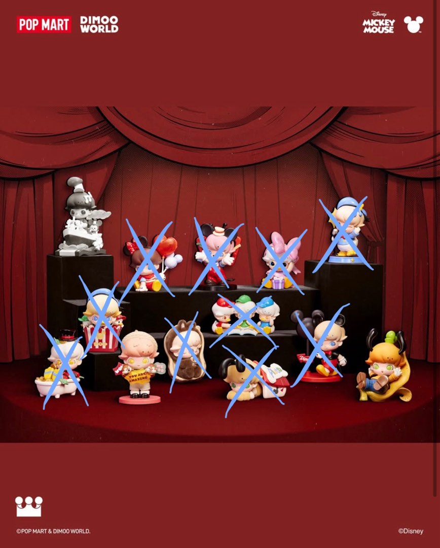 Split Popmart Dimoo X Disney Set, Hobbies & Toys, Toys & Games on Carousell
