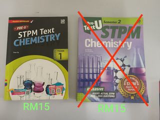 STPM F6 SCIENCE STREAM BOOKS (STPM CHEMISTRY TEXTBOOK SEM 1, PRE-U TEXT ...